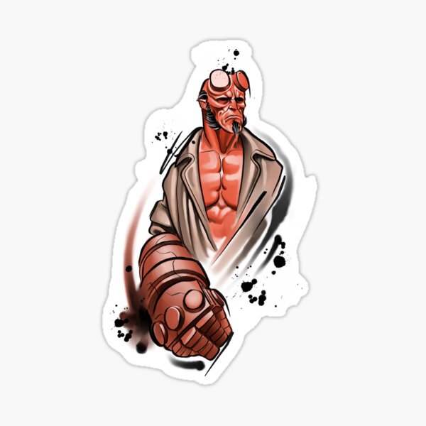 "Hellboy" Sticker for Sale by CostaBond | Redbubble