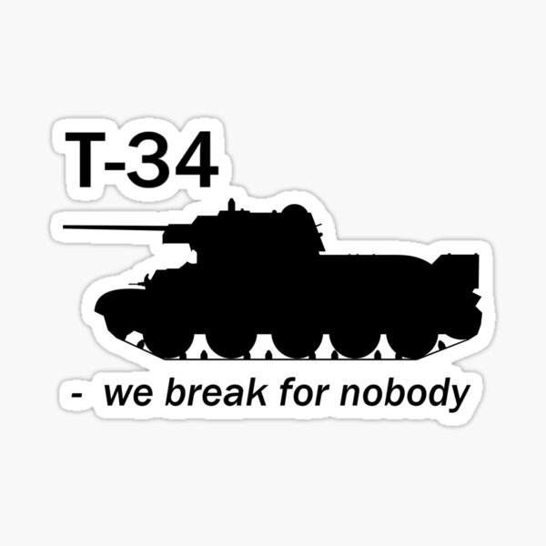 "T-34" Sticker for Sale by WW2nerd | Redbubble