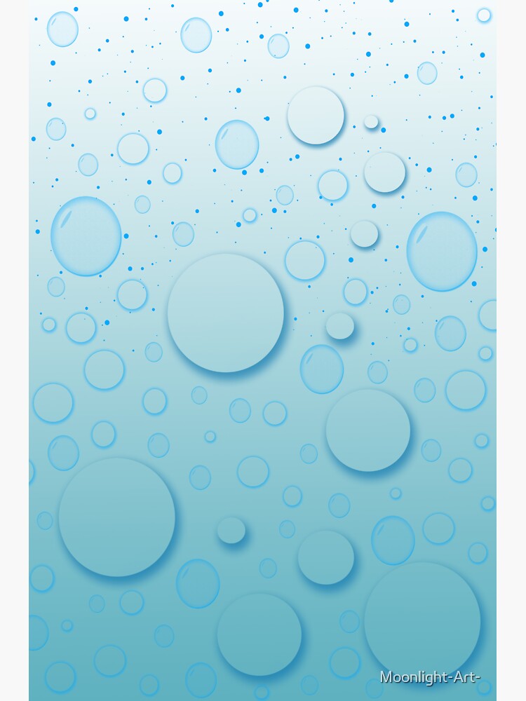 "Blue bubbles" Sticker for Sale by Moonlight-Art- | Redbubble