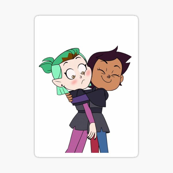 "Luz & Amity Hug - Lumit| Perfect Gift | Owl house gift" Sticker for ...