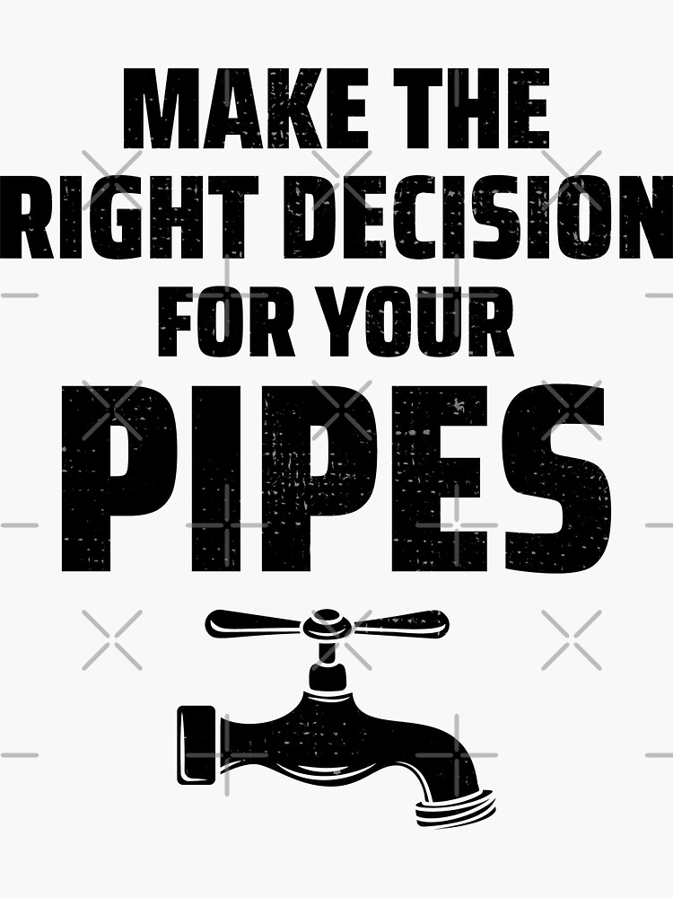 "Plumber Plumbing Craftsman Pipefitter Funny Joke" Sticker for Sale by ...