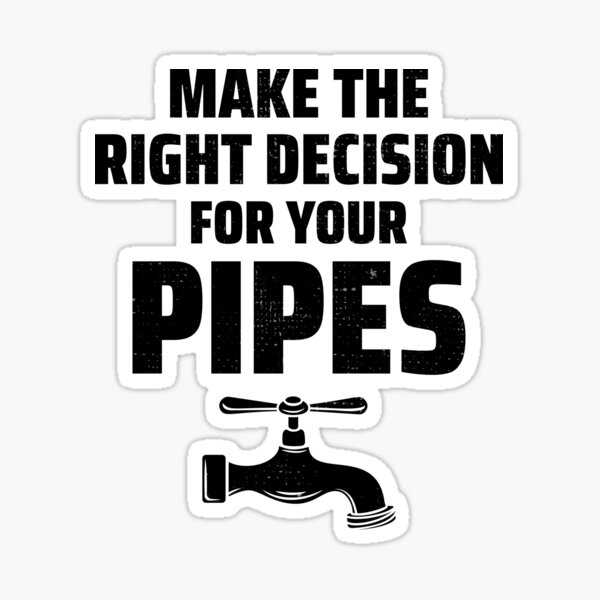 "Plumber Plumbing Craftsman Pipefitter Funny Joke" Sticker for Sale by ...