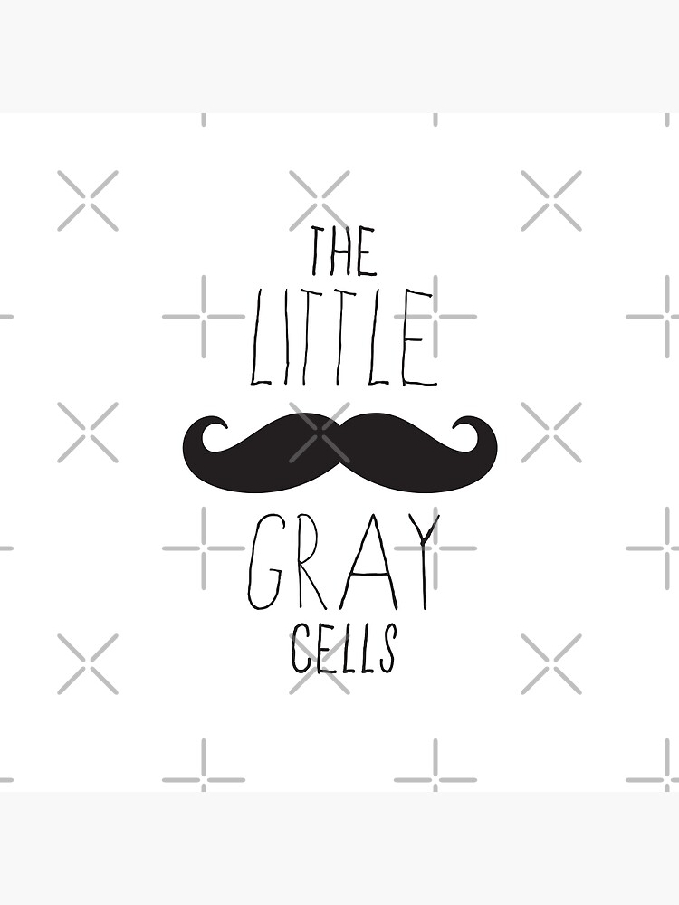 "Poirot - The Little Gray Cells" Poster for Sale by EllunaArts | Redbubble
