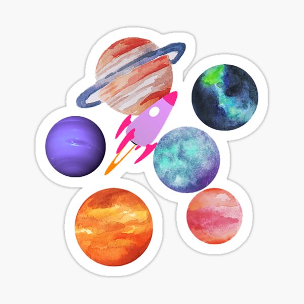 "solar system" Sticker by TheBlackLion111 | Redbubble
