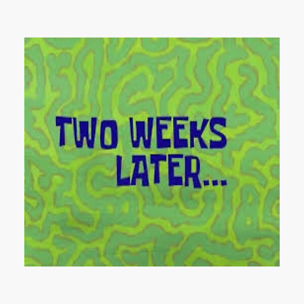 "Spongebob tow weeks later " Photographic Print for Sale by Slimo30 ...