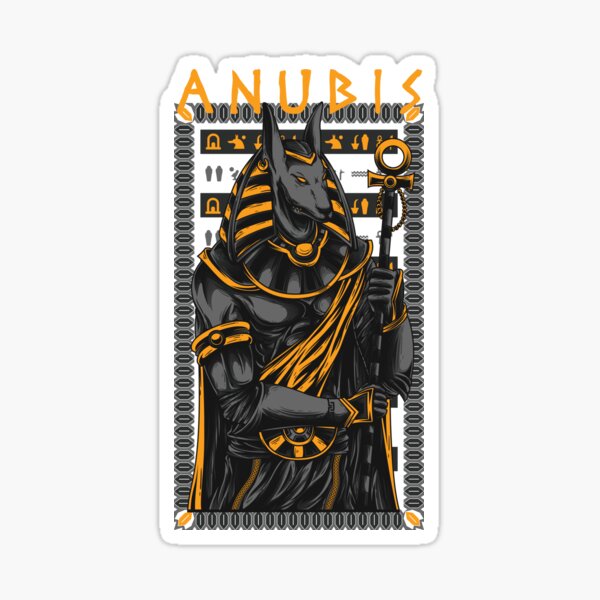 "Egyptian Anubis" Sticker for Sale by Emil1993 | Redbubble