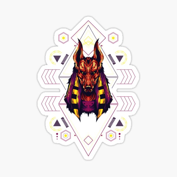 "Egyptian Anubis" Sticker by Emil1993 | Redbubble