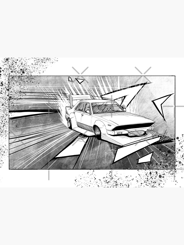 "Drift 8 - drifting comic car art" Poster for Sale by yeomanscarart ...