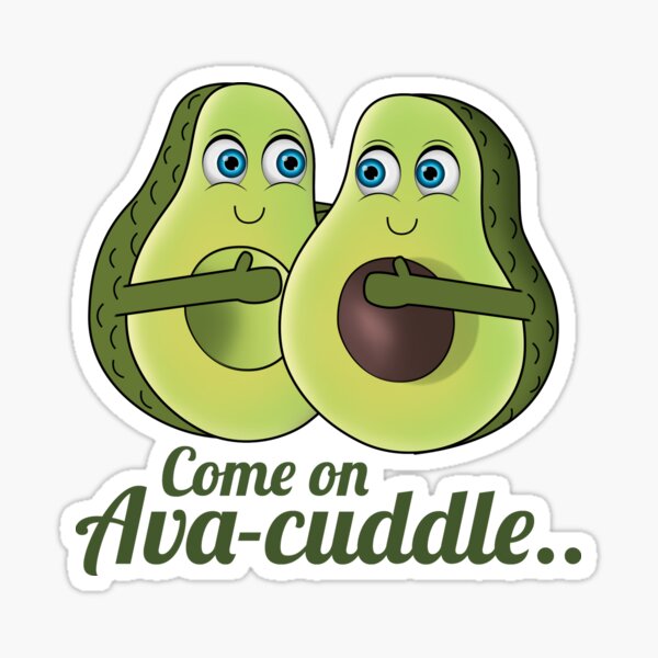 "Ava-cuddle" Sticker by RyanFrank | Redbubble