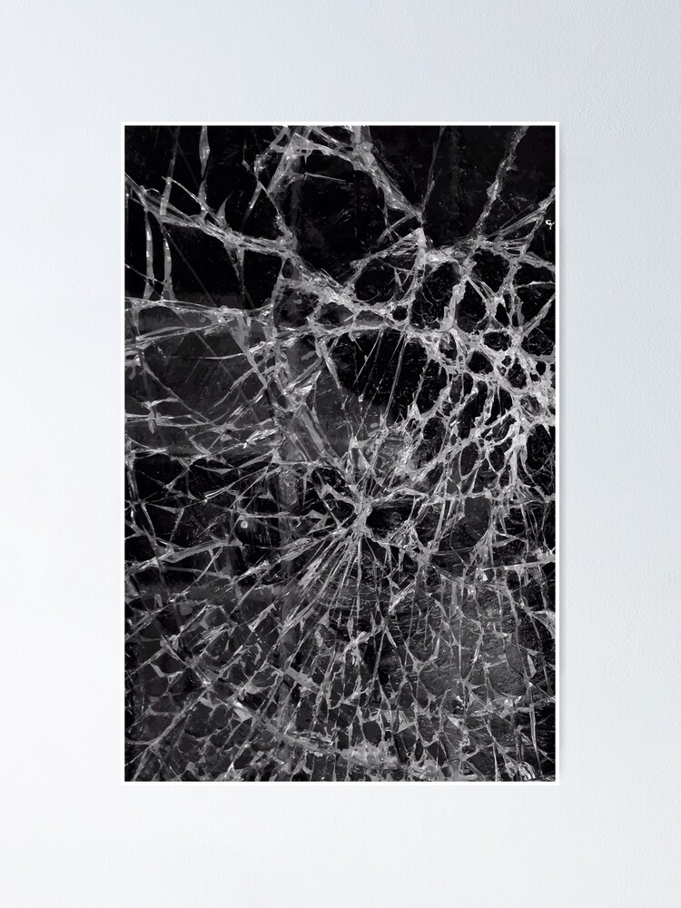 "Shattered Glass" Poster by InkubusDesign | Redbubble