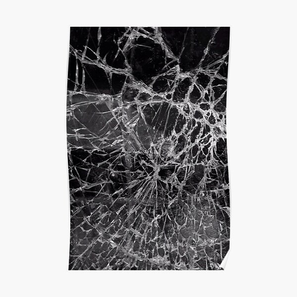 "Shattered Glass" Poster by InkubusDesign | Redbubble