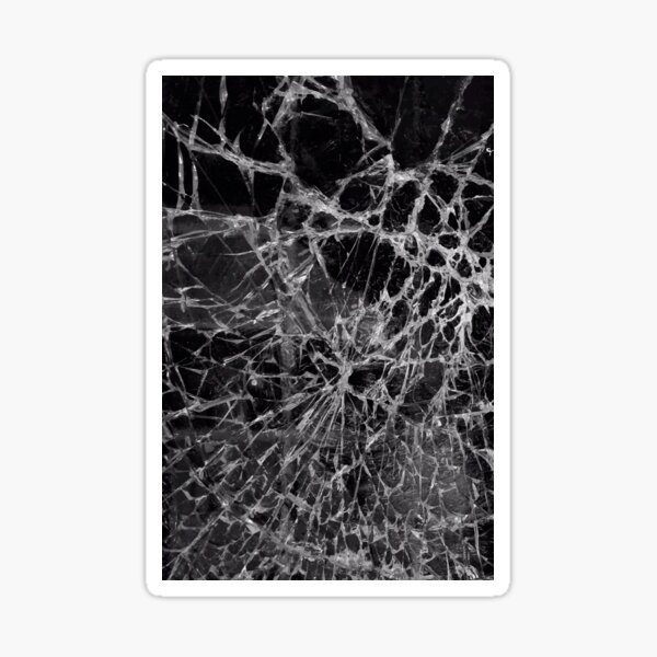 "Shattered Glass" Sticker for Sale by InkubusDesign | Redbubble