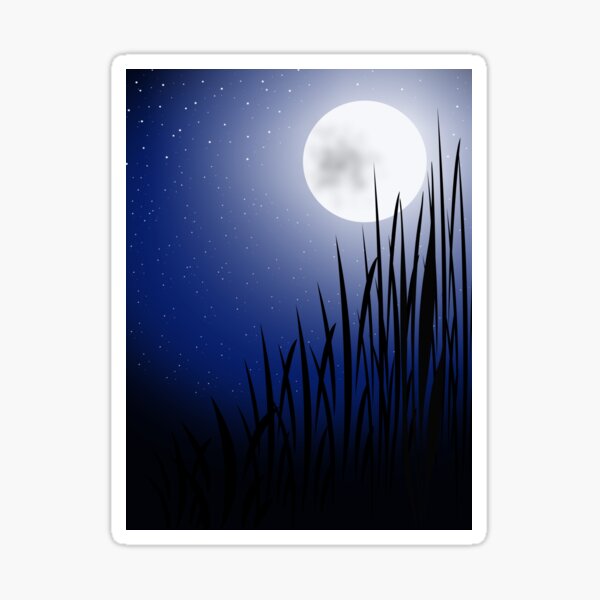 "Moonlight" Sticker for Sale by Moonlight-Art- | Redbubble