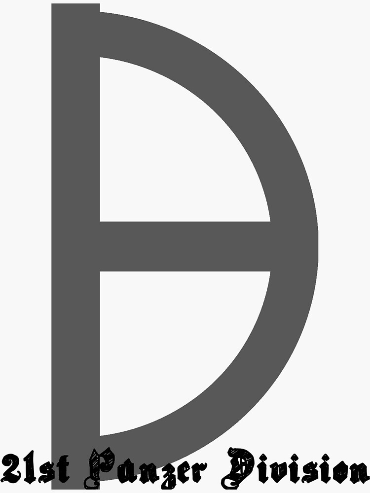 "21st Panzer Division" Sticker for Sale by WW2nerd | Redbubble