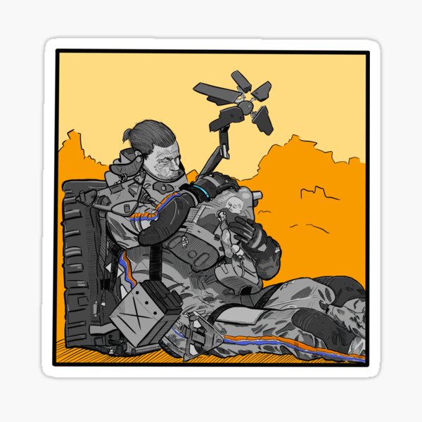 "Death Stranding " Sticker for Sale by MaxToonArt | Redbubble