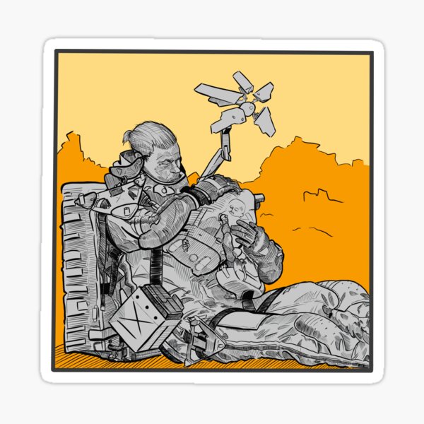 "Death Stranding - (grey)" Sticker for Sale by MaxToonArt | Redbubble
