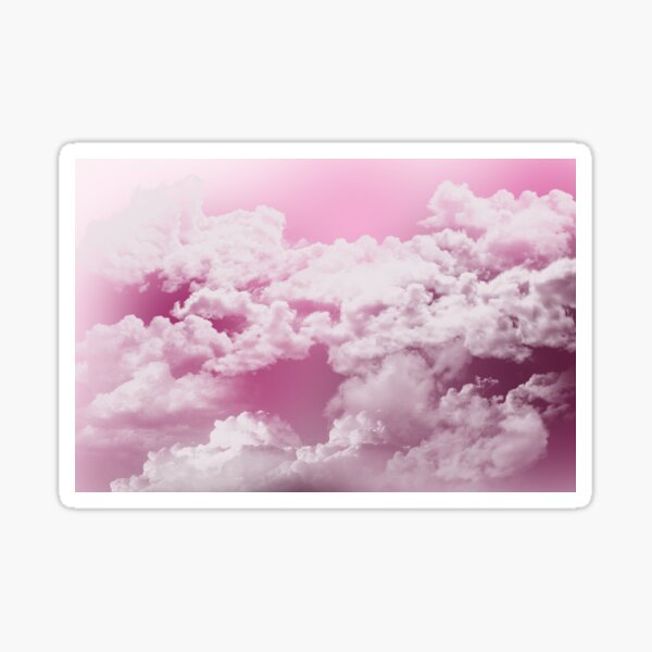 "Pink clouds" Sticker for Sale by Moonlight-Art- | Redbubble