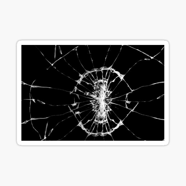 "Broken Glass" Sticker for Sale by InkubusDesign | Redbubble