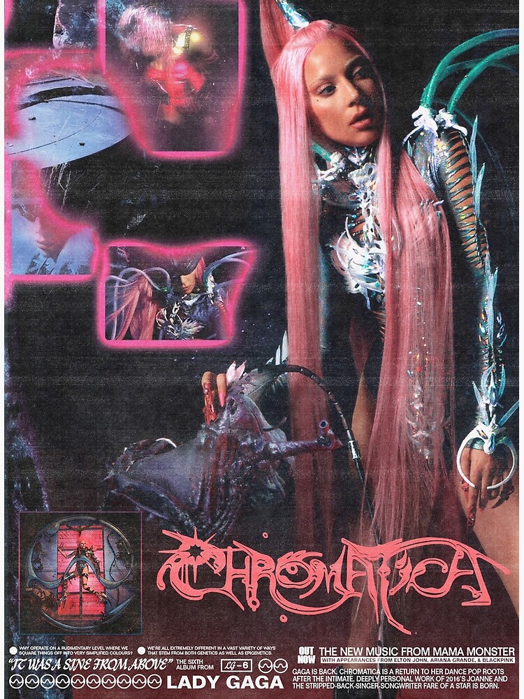 "chromatica promotional poster lg6" Poster for Sale by yagoordon ...