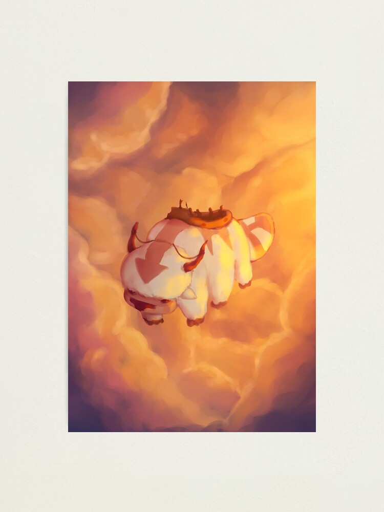 "avatar the last airbender, appa Fly painting" Photographic Print by ...
