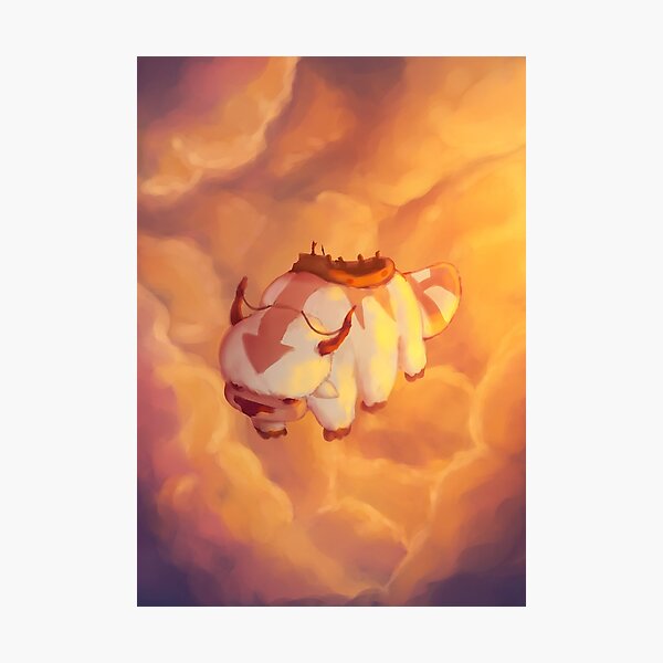 "avatar the last airbender, appa Fly painting" Photographic Print by ...