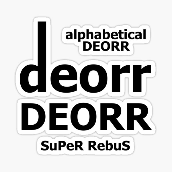 "Alphabetical Order | Super Rebus | Brain Puzzle" Sticker for Sale by ...