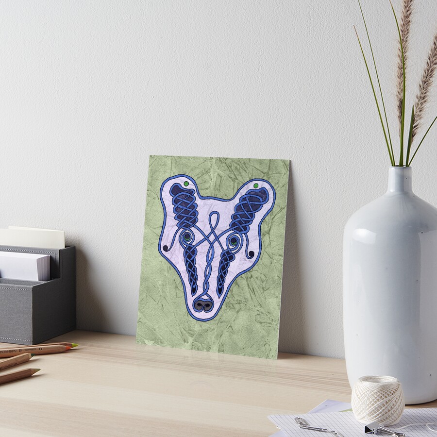 "Celtic Knot Badger" Art Board Print by MotiBlack | Redbubble