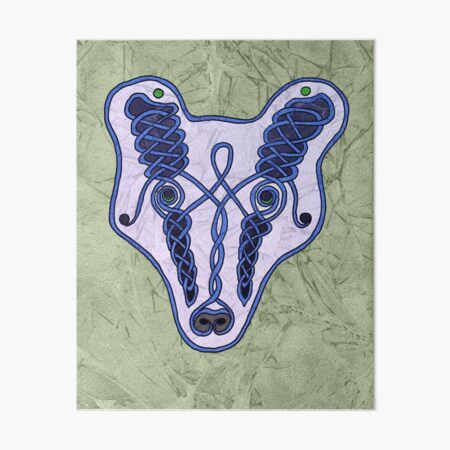 "Celtic Knot Badger" Art Board Print by MotiBlack | Redbubble