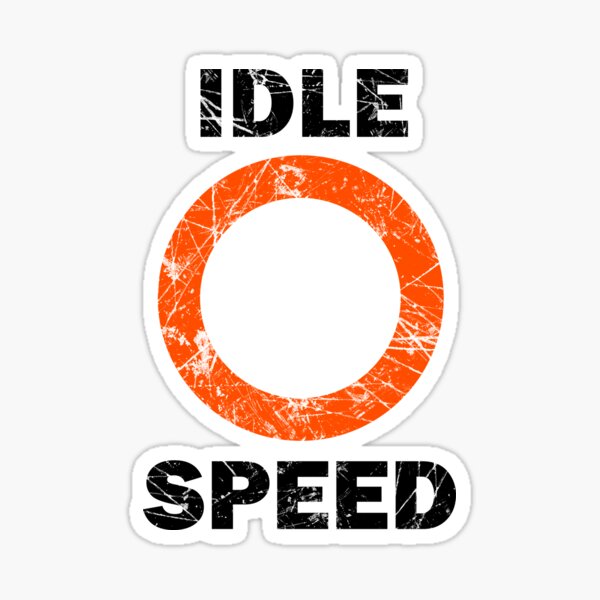 "Idle Speed Nautical Signage" Sticker for Sale by Garaga | Redbubble