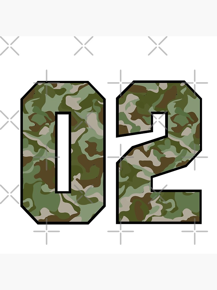 "Army Camouflage Number Two Soldiers Lucky Number 2" Poster for Sale by ...