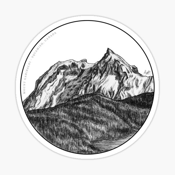 "Mount Garibaldi - Squamish Mountains Canada" Sticker for Sale by ...