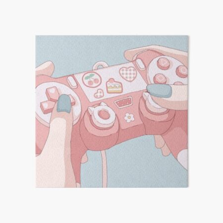"cute anime controller" Art Board Print by mango-milk | Redbubble