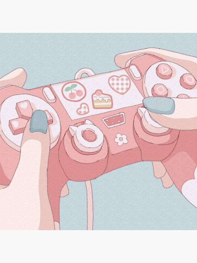 "cute anime controller" Poster for Sale by mango-milk | Redbubble