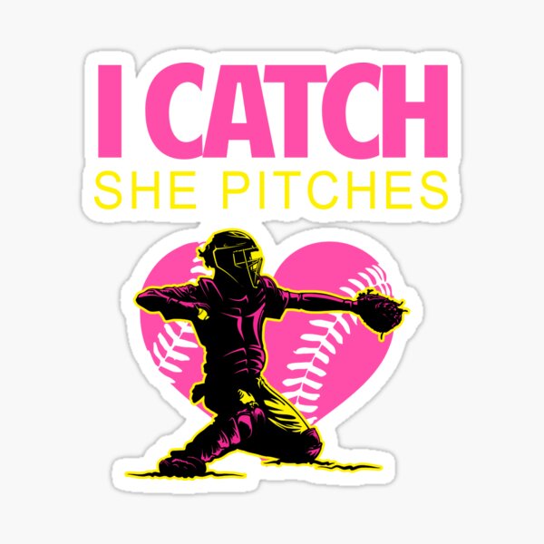 "Softball - Catcher " Sticker for Sale by LeHongTien | Redbubble