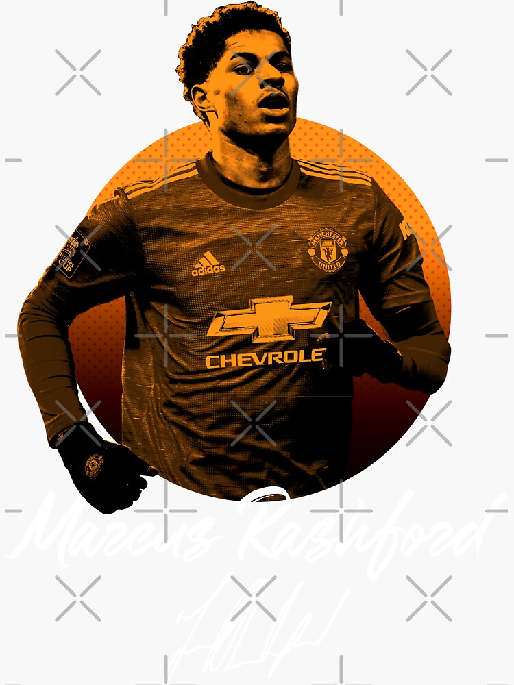 "Marcus Rashford For Fan - Marcus Rashford Signature" Sticker for Sale ...