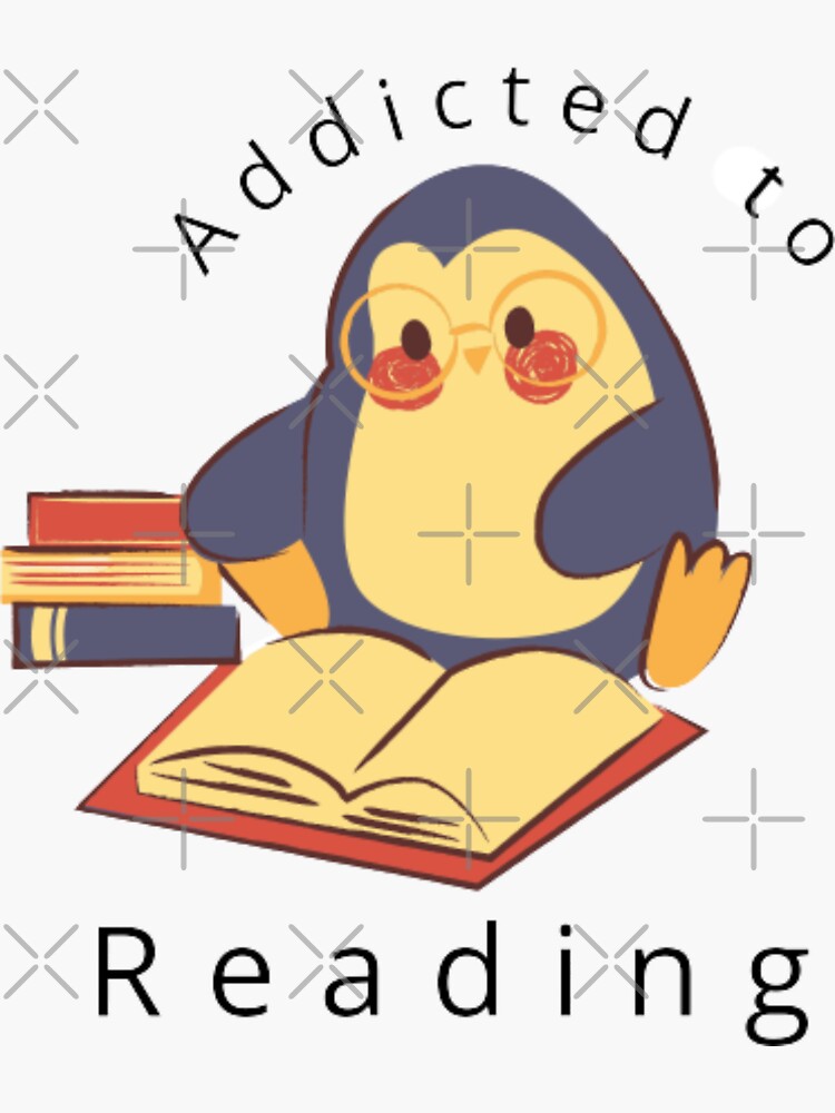 "Addicted to reading for book lovers sticker " Sticker for Sale by ...