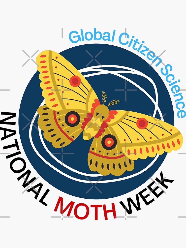 "National Moth Week" Sticker for Sale by VirtualArts | Redbubble