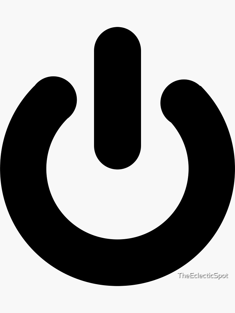 "ON OFF Button" Sticker for Sale by TheEclecticSpot | Redbubble