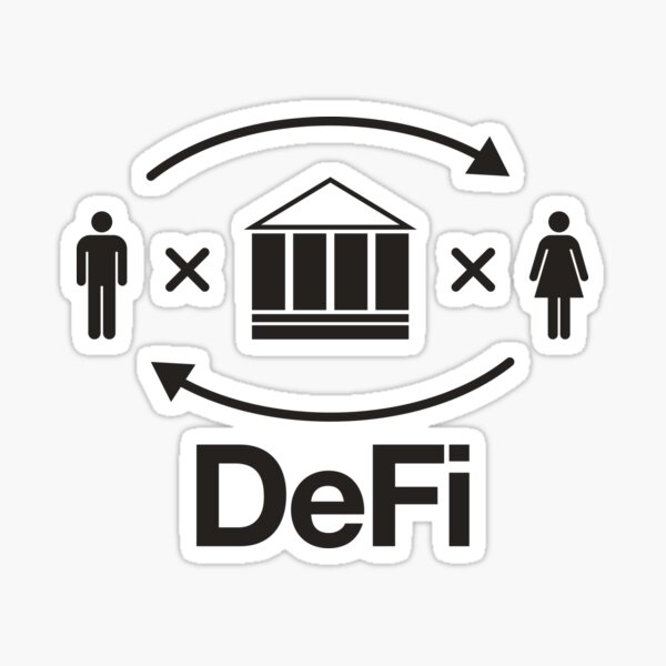 "Decentralized Finance, Defi Infographic, Blockchain" Sticker for Sale ...