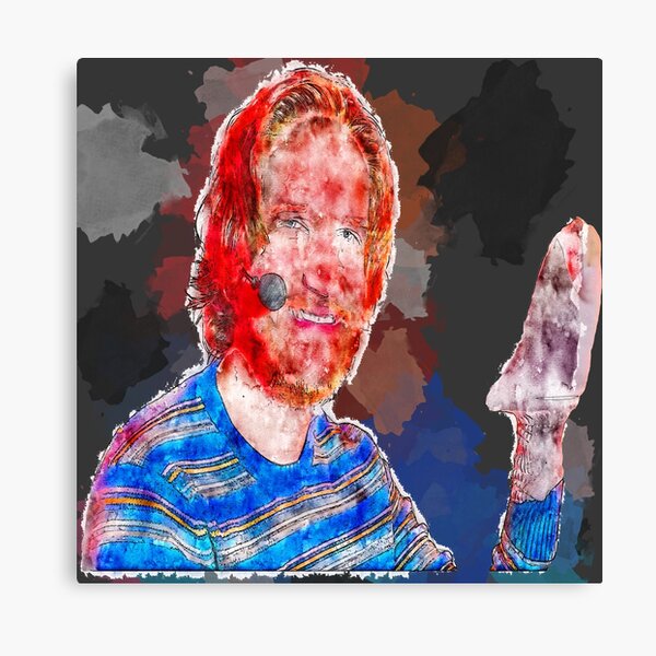 "Bo Burnham with his Socko hand drawn watercolor portrait-Bo Burnham ...