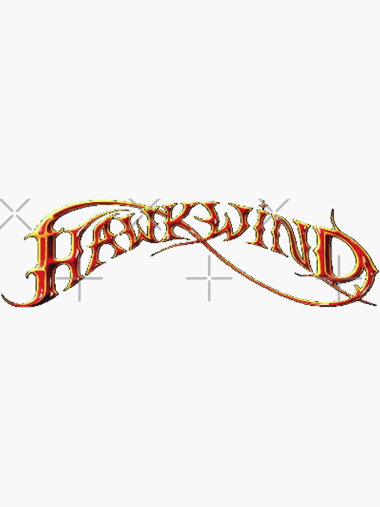 "HAWKWIND - Logo Art" Sticker for Sale by MetalRockProg | Redbubble