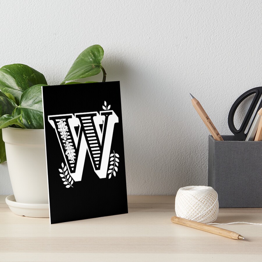 "Letter W | Lettering | Letters | Alphabet" Art Board Print by ...