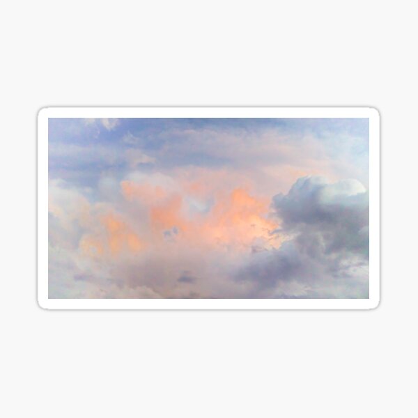 "pink sunset clouds asthetic" Sticker by pillar1 | Redbubble