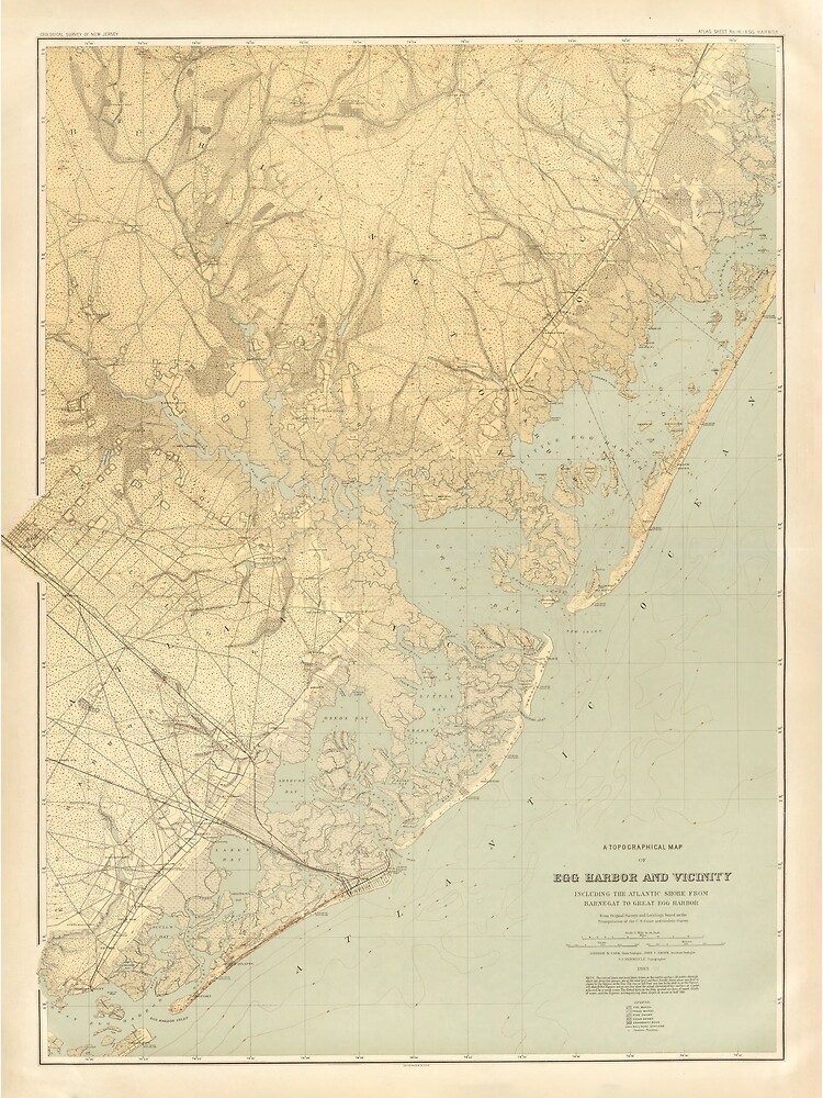 Historical Map Of Egg Harbor Nj