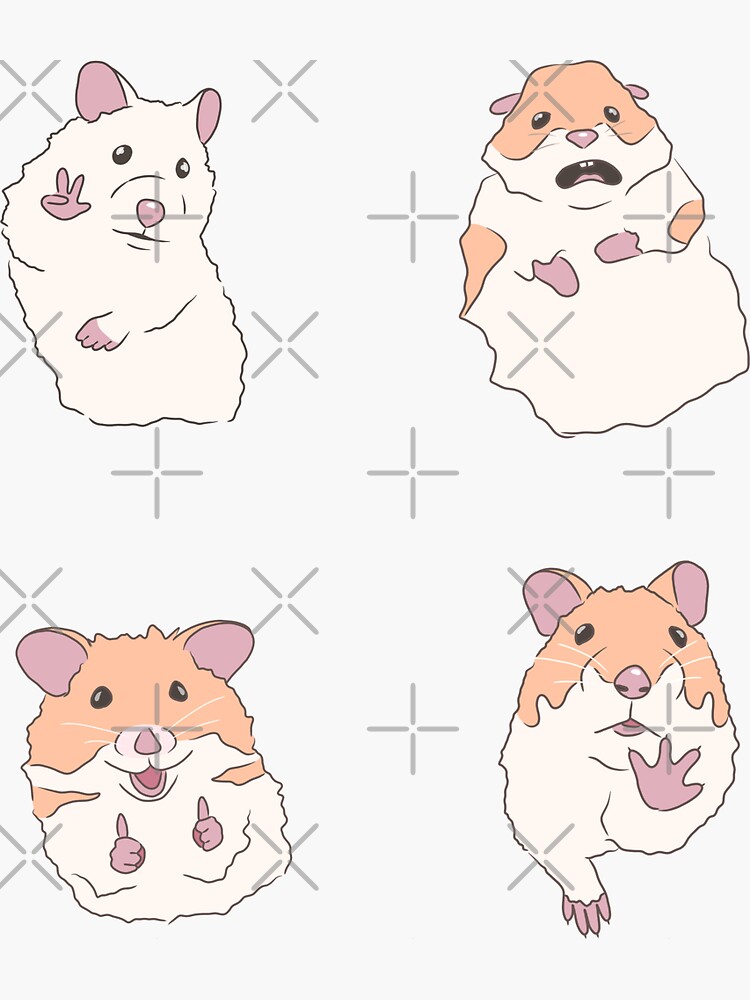 "Hamster meme" Sticker for Sale by Pauli- | Redbubble
