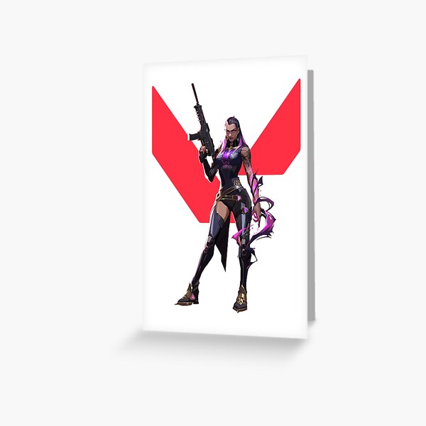 Valorant Agent Reyna Greeting Cards | Redbubble