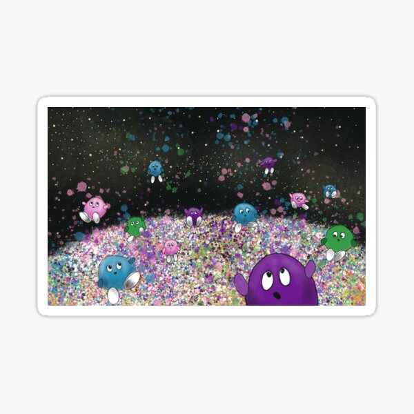"Colorful Blobs" Sticker for Sale by MonksandZappa | Redbubble