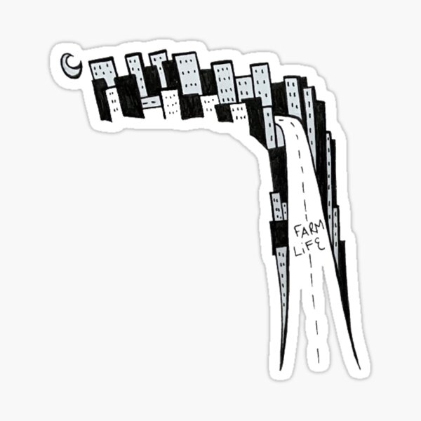"Farm Life" Sticker by BigGayWhalen | Redbubble