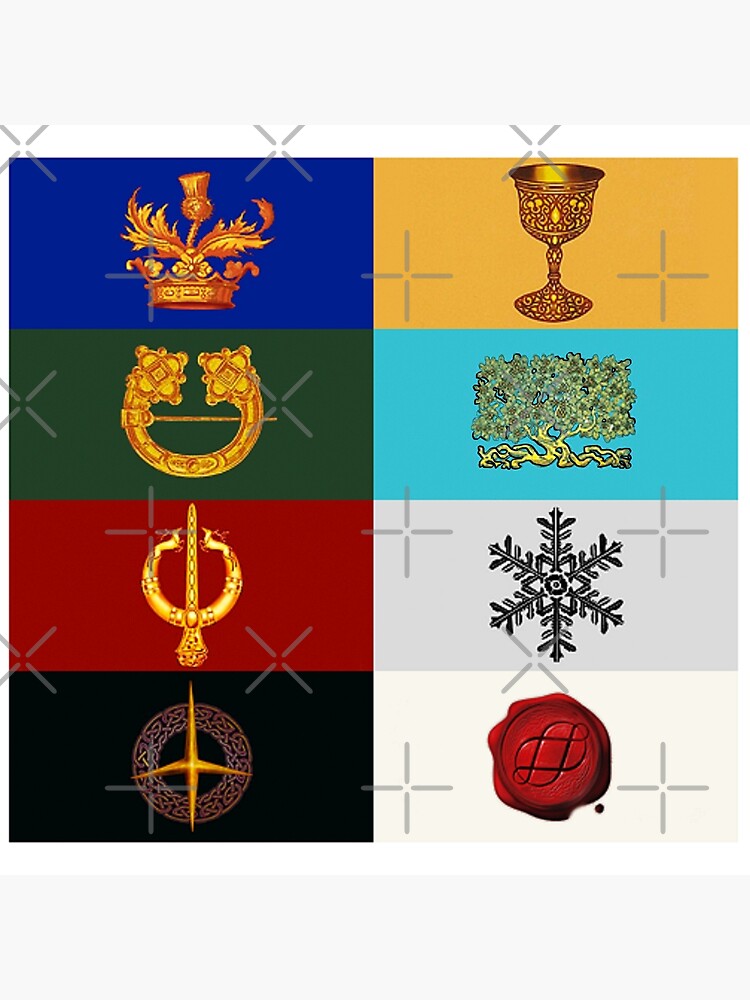 "Outlander Book Symbols " Poster for Sale by boojun | Redbubble