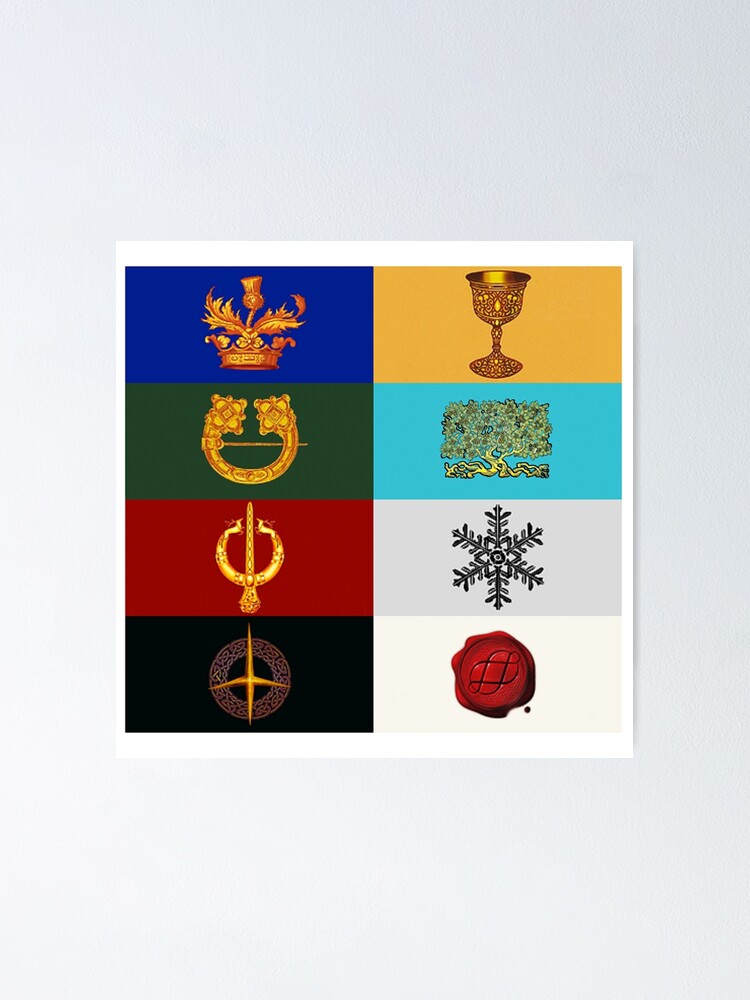 "Outlander Book Symbols " Poster for Sale by boojun | Redbubble